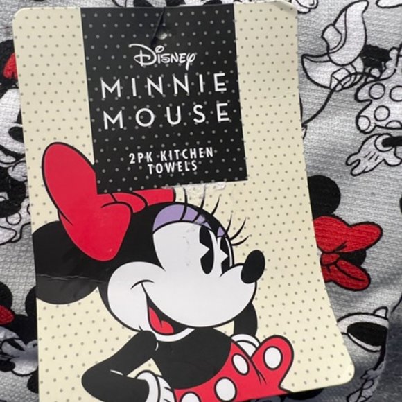 Disney | Kitchen | Minnie Mouse 2 Pack Kitchen Towels New With Tags ...